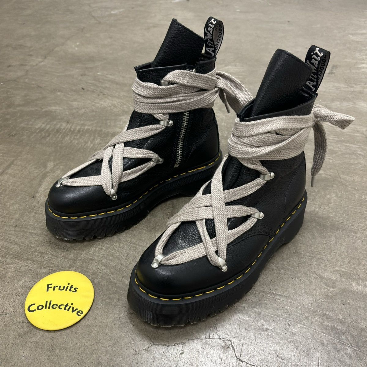Dr. Martens × Rick Owens Rick Owens X Doc Martens STROBE 1460 Pentagram ...