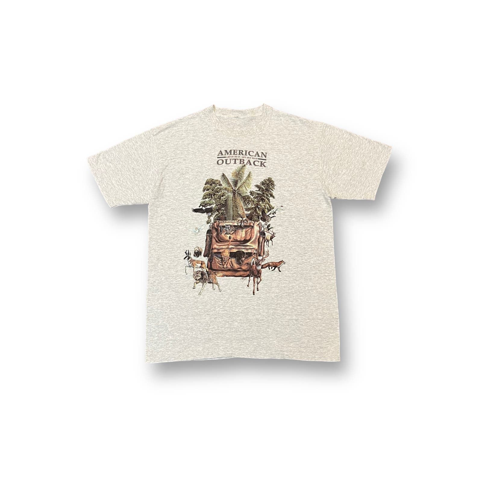Animal Tee × Streetwear × Vintage 90's American Outback Animal Backpack ...