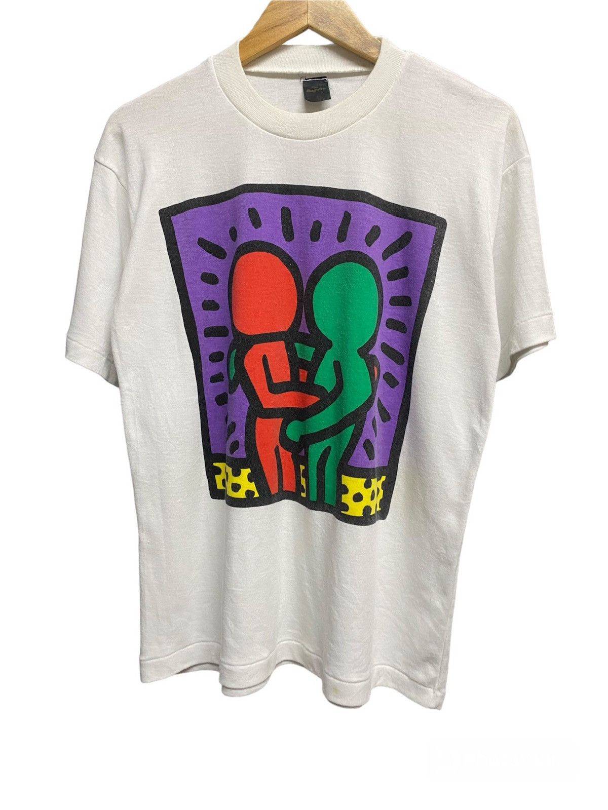 Keith Haring Vintage 1988 Keith Haring Pop Shop Tokyo Run Art T-Shirt ...