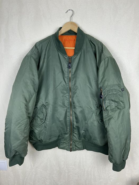 Vintage Fostex Garments MA-1 Reversible Bomber Jacket XXL Vintage | Grailed