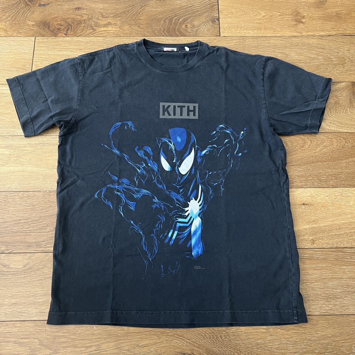 Kith Kith Marvel Spider-Man Black Suit Venom Vintage Tee | Grailed