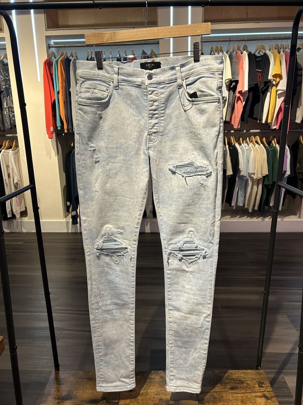 Amiri Amiri MX1 Light Wash Jeans | Grailed