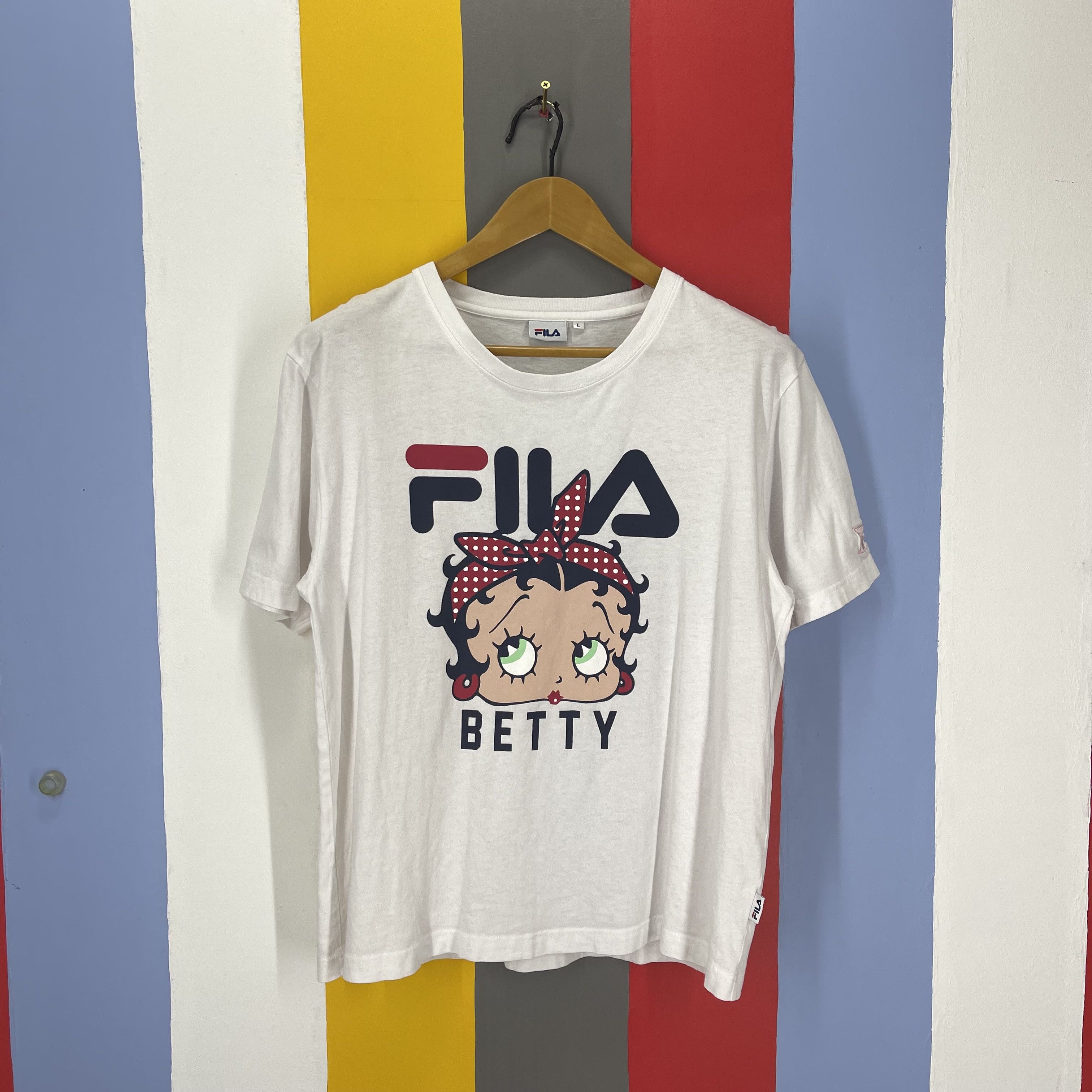 Cartoon Network × Fila FILA x BETTY BOOP Crew Neck T Shirt #2024/14 ...