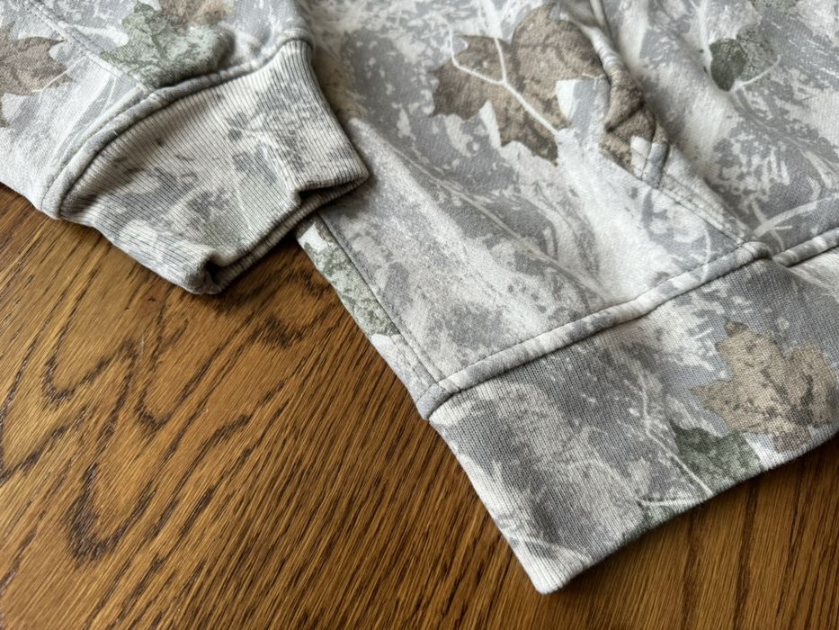 Abercrombie & Fitch Small Off White Camo Essential Popover Hoodie Viral ...