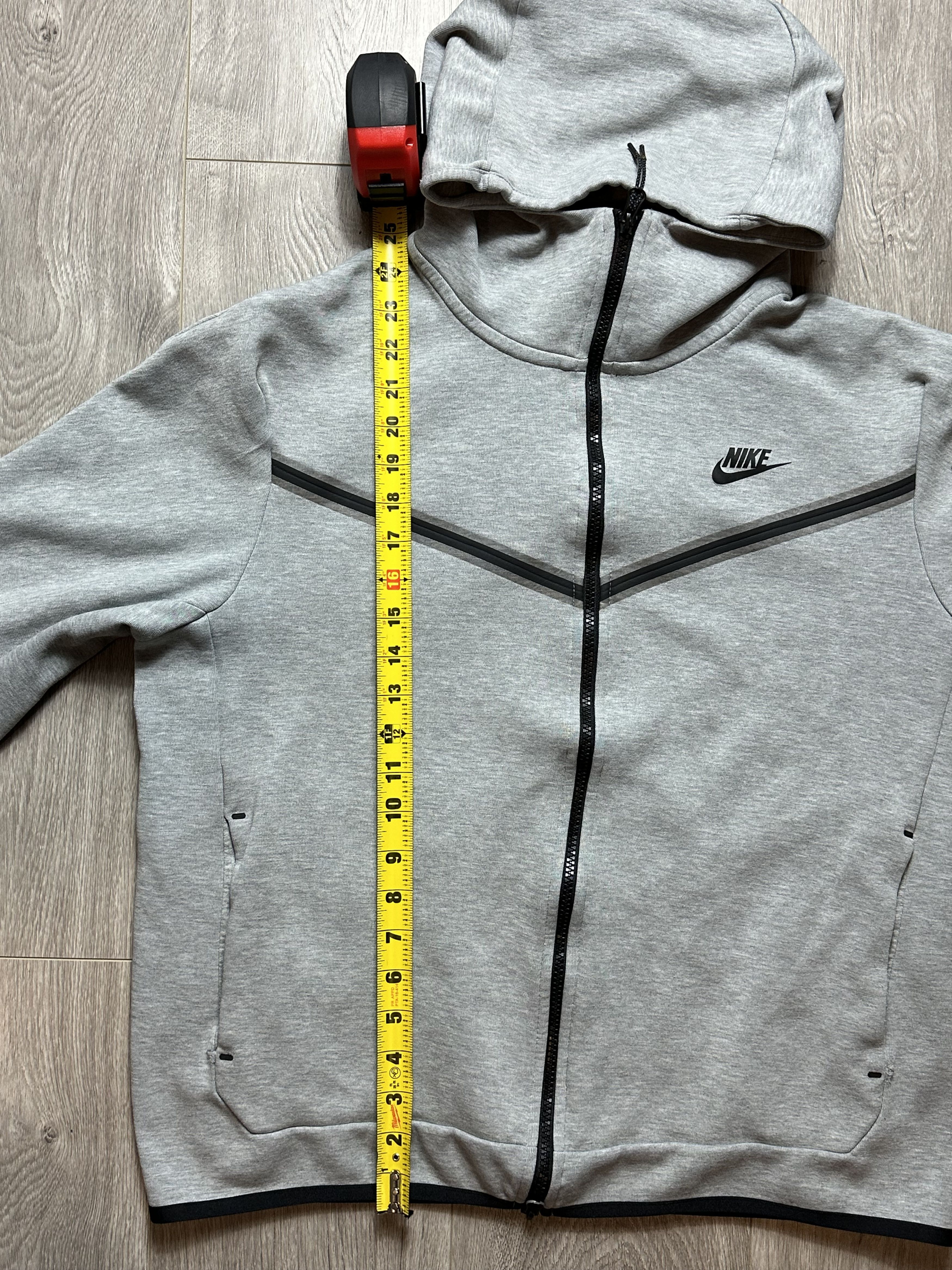 Nike Nike Tech Fleece Hoodie Grey Large Drill | Grailed