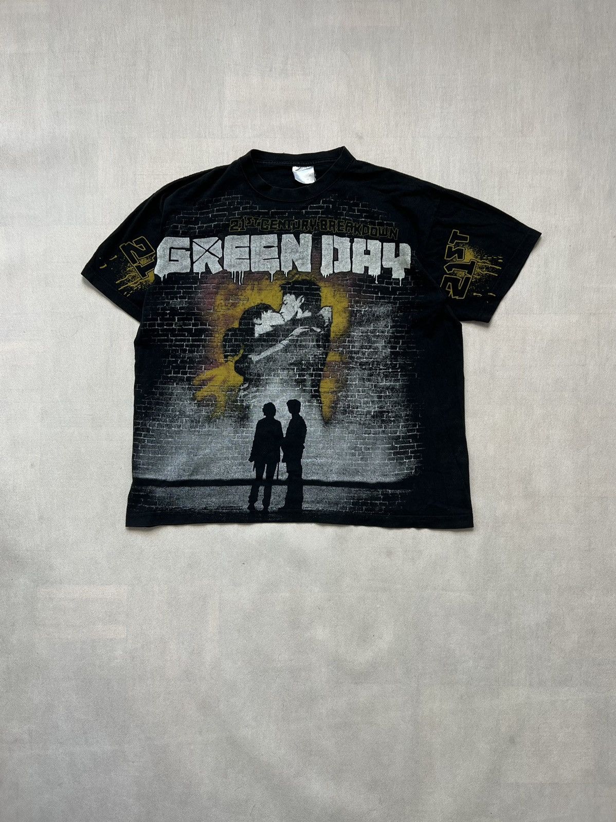 Band Tees × Vintage Rare Tshirt Green Day vintage 90’s full print | Grailed