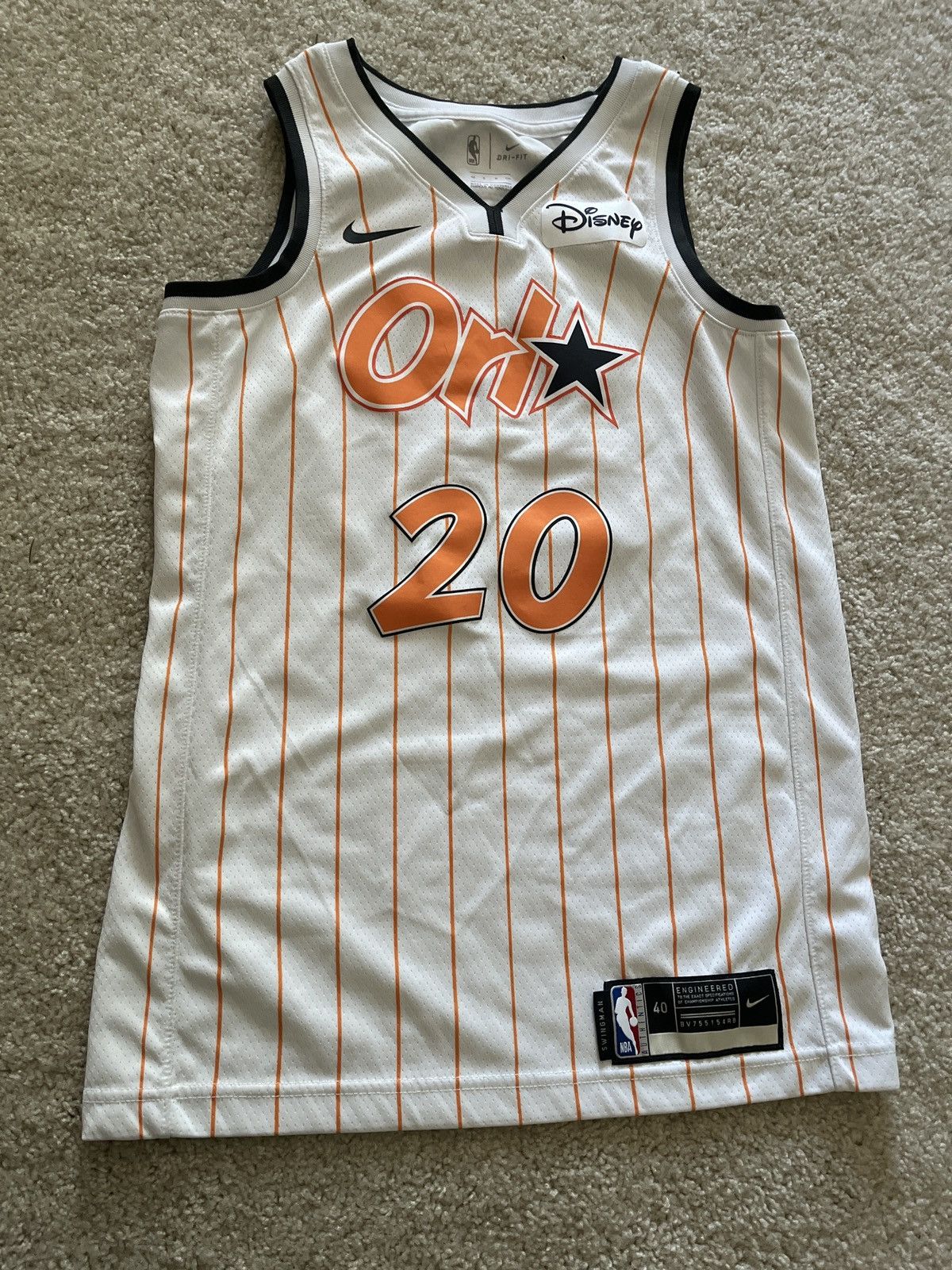 Nike Markelle Fultz Magic Pinstripe Jersey | Grailed