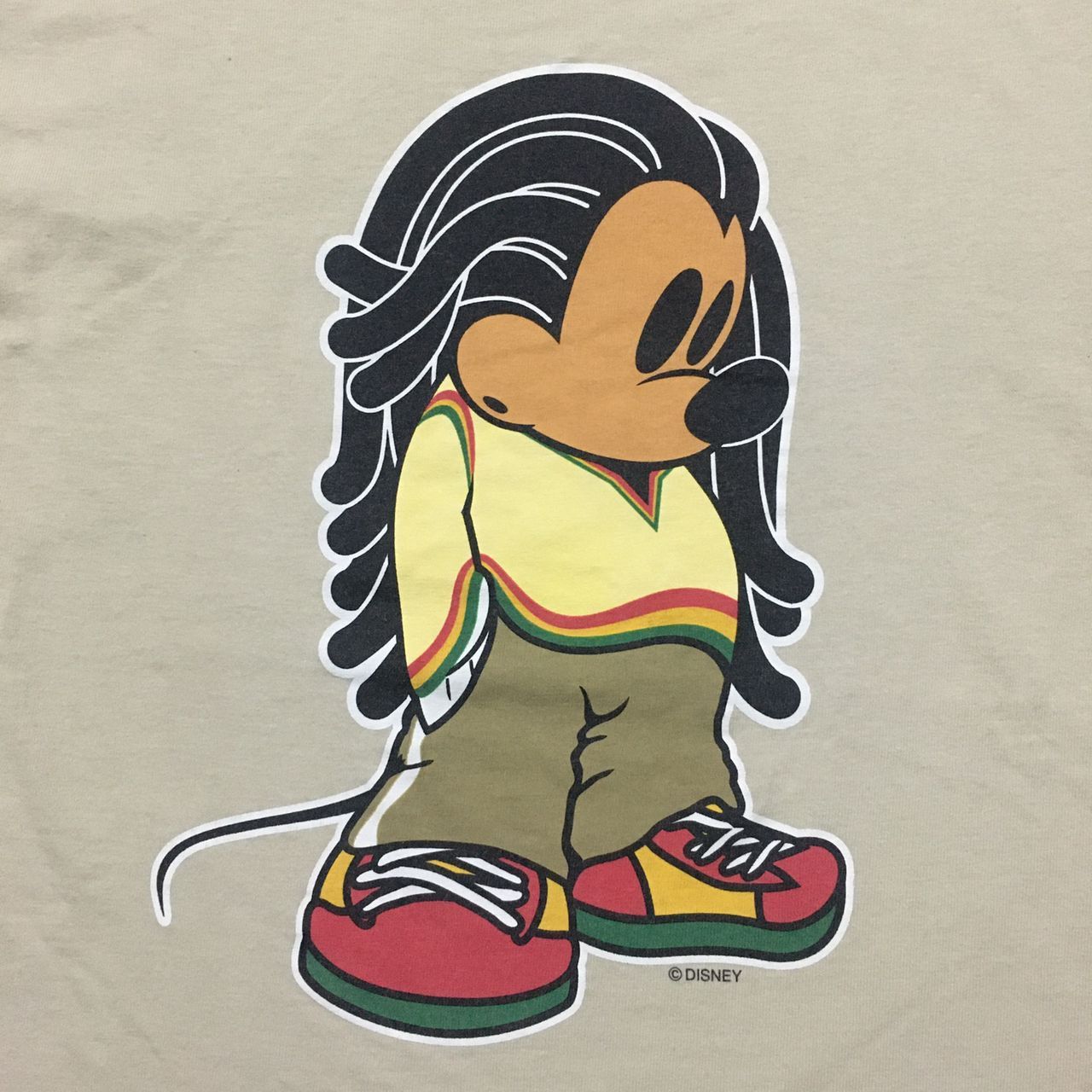 Vintage Rare Vintage Mickey Mouse x Bob Marley Tshirt | Grailed