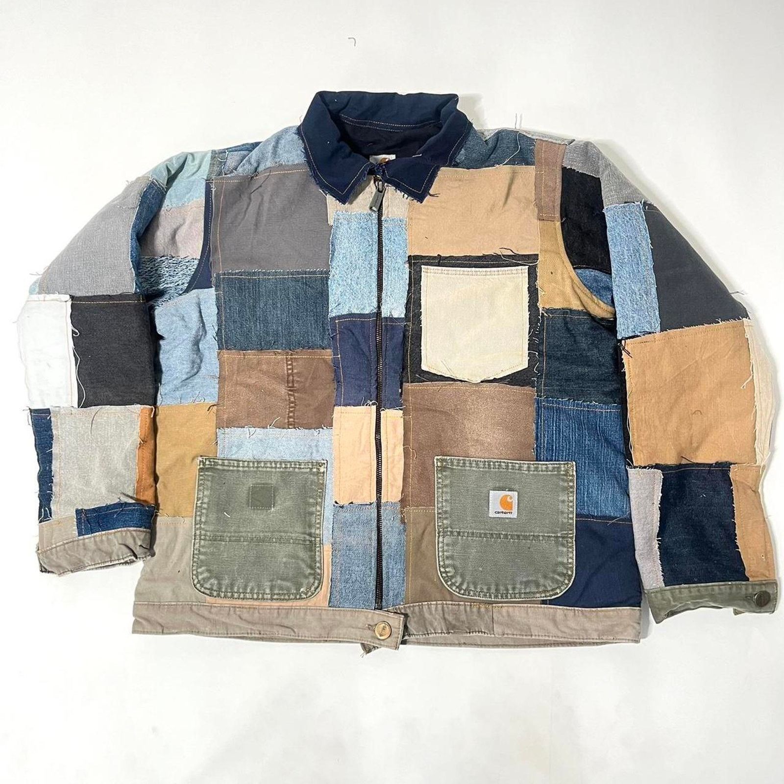 Carhartt Upcycled patchwork carhartt chore jacket | Grailed