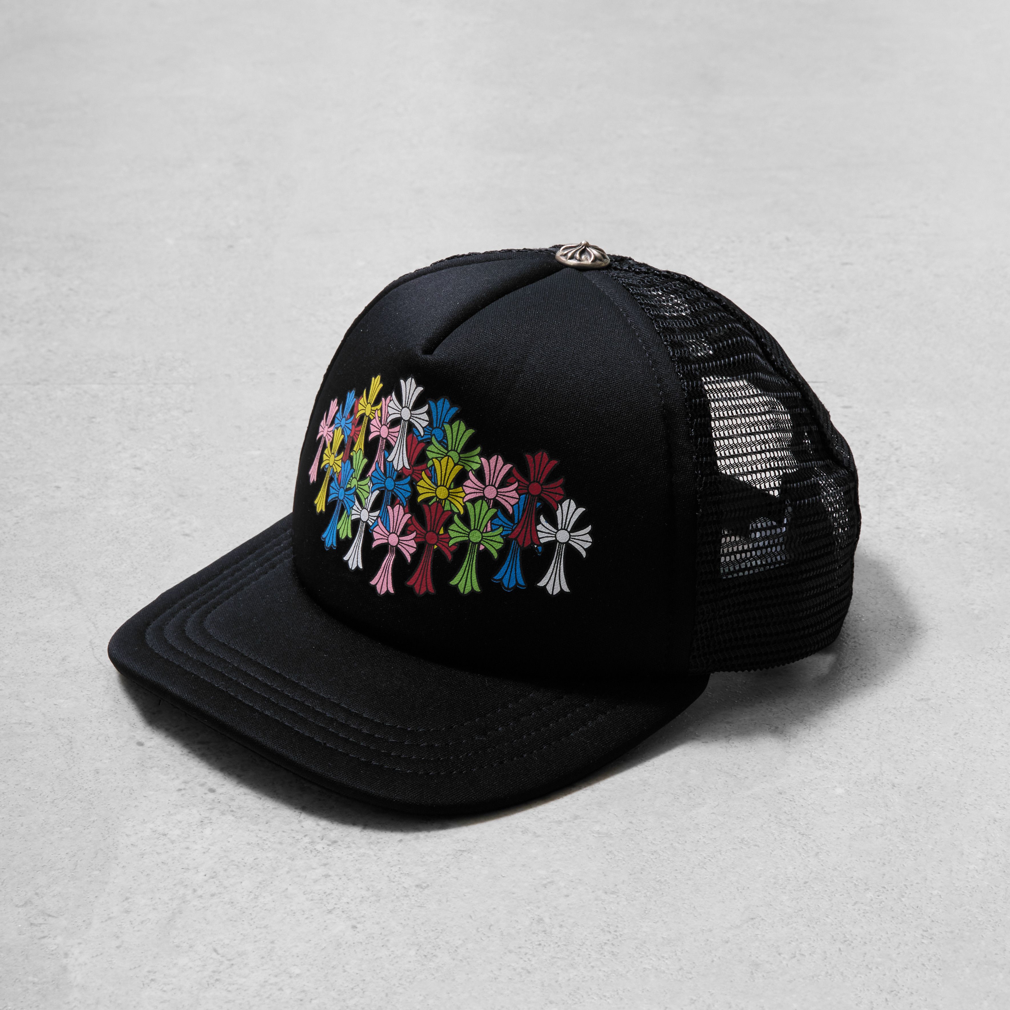 Chrome Hearts CHROME HEARTS King Taco Multicolor Cross Trucker Hat ...