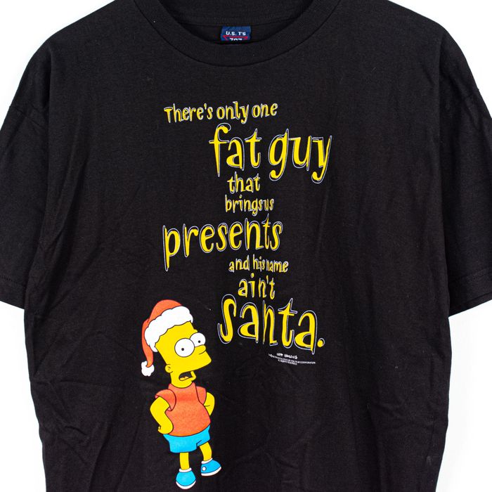 Vintage 1998 The Simpsons Bart Only One Fat Guy Presents T-Shirt VTG ...