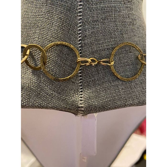 Generic Big Round link chain necklace gold tone | Grailed