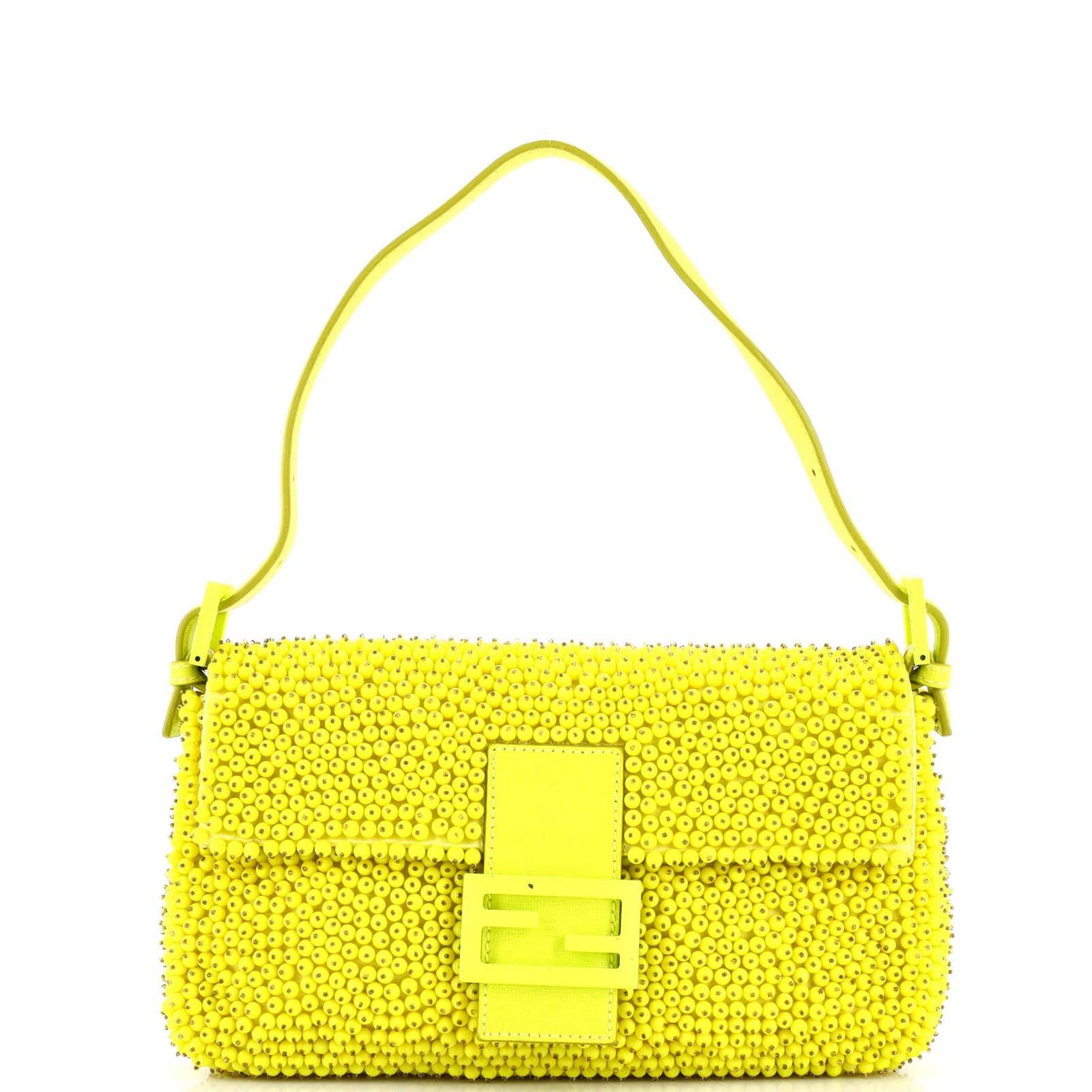 Fendi Baguette Bag Bead Embellished Leather | Grailed