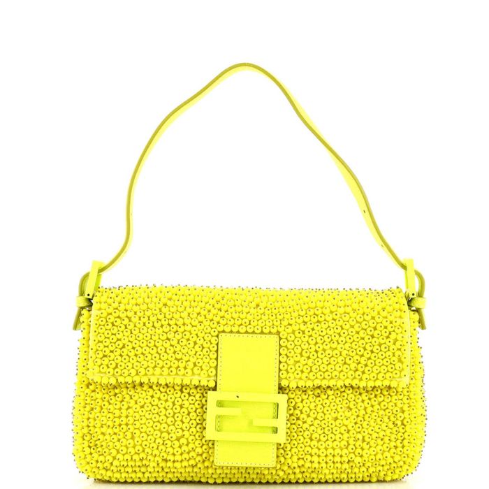 Fendi Baguette Bag Bead Embellished Leather | Grailed