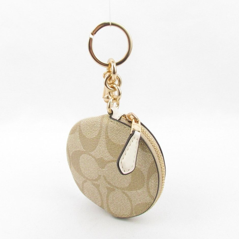 Coach Coach Circular Coin Pouch In Signature Canvas | Grailed