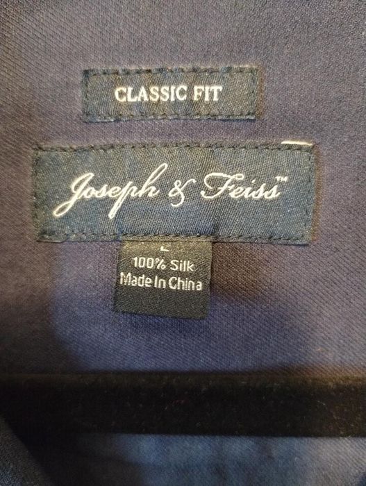 Joseph & Feiss Classic Fit 100% Silk Button Front Camp Shirt | Grailed