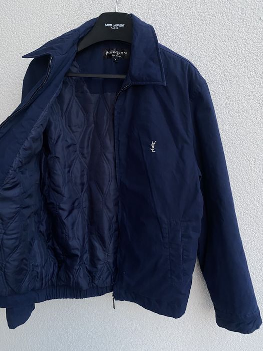 Vintage Warmed YSL Jacket Harrington YSL Bomber autumn/winter | Grailed