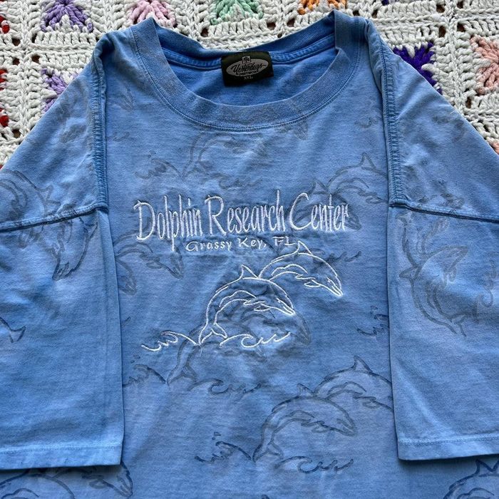 Vintage Vintage early 2000s Dolphin Research Center AOP T shirt | Grailed