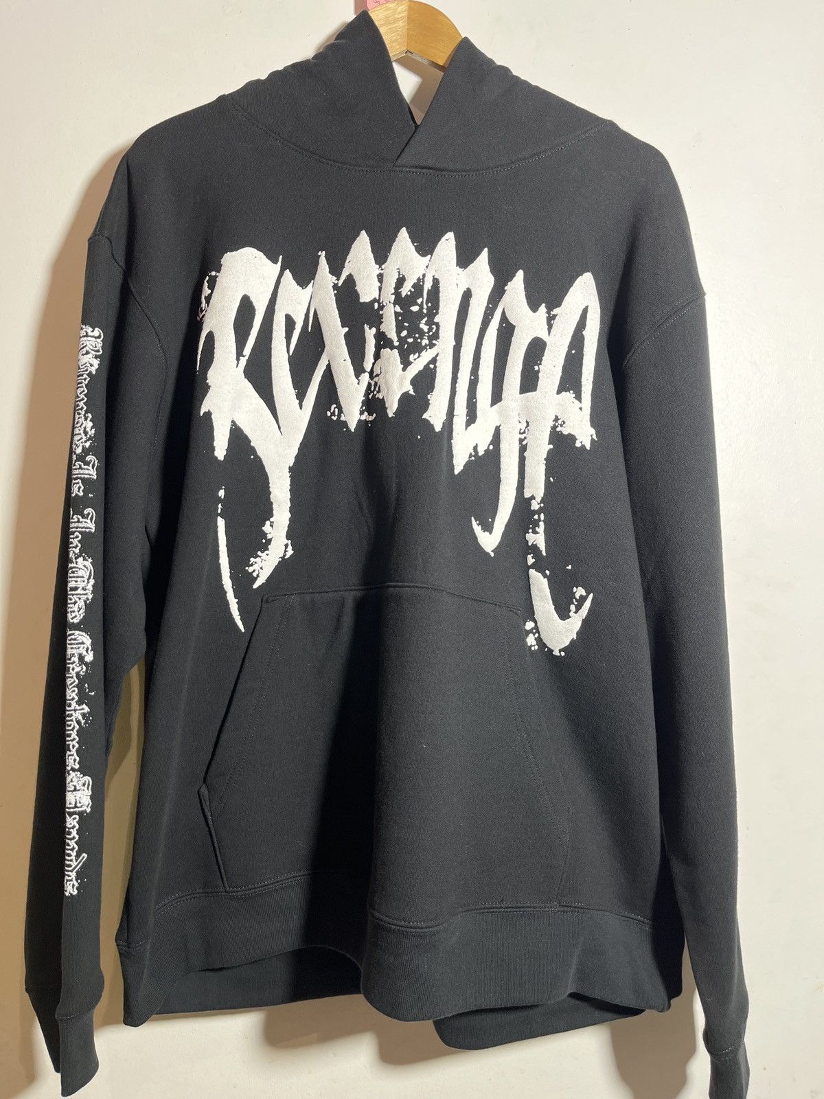 Revenge Revenge Hoodie- Black White | Grailed