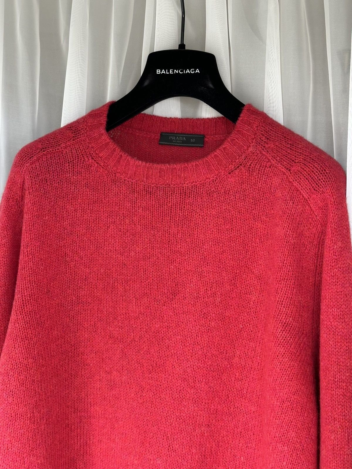 Prada × Streetwear × Vintage PRADA 2017 Wool Chunky Knit Sweater Elbow ...