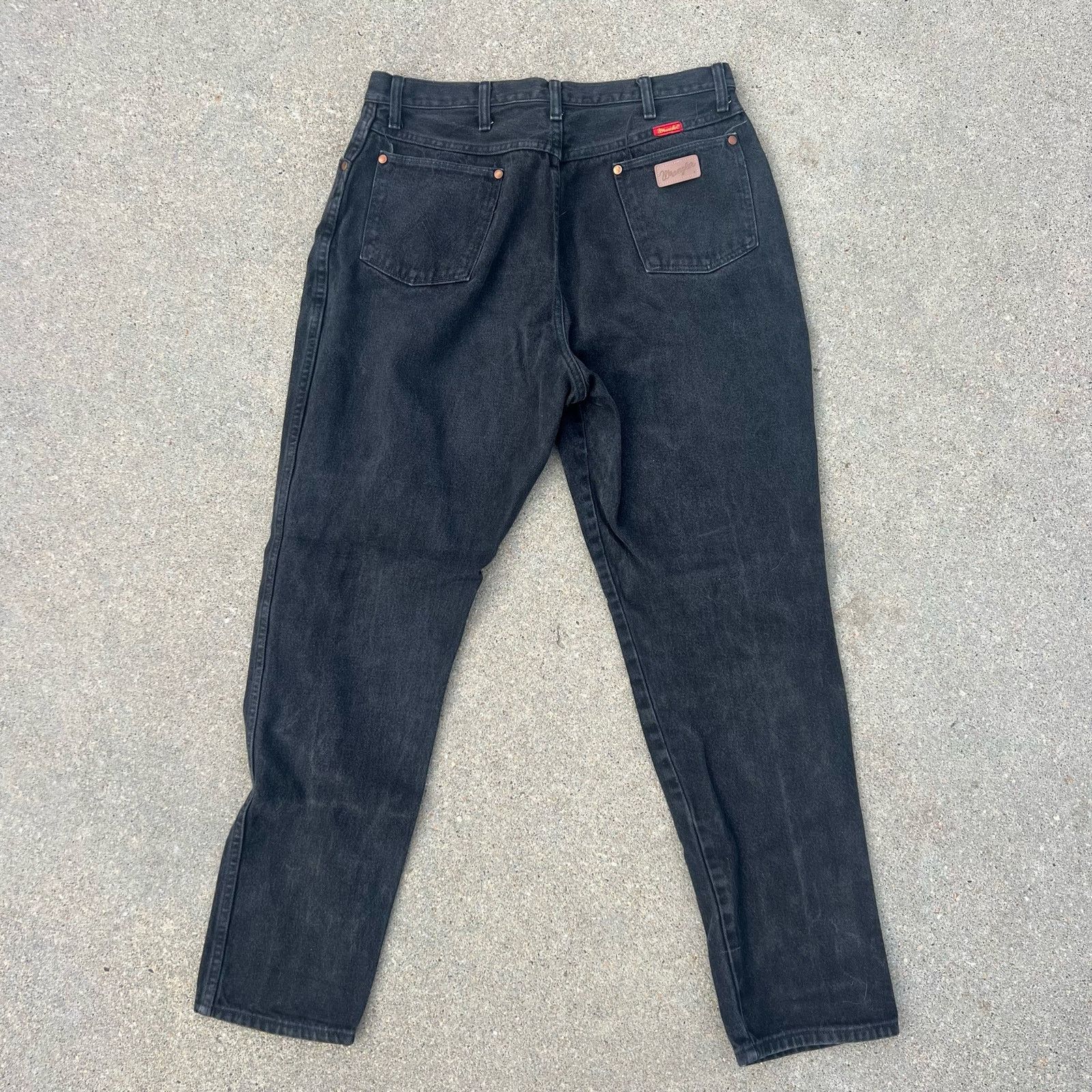 Wrangler 90s Wrangler Black Cowgirl Wedgie Patch Pocket Jean 17/18x32 ...