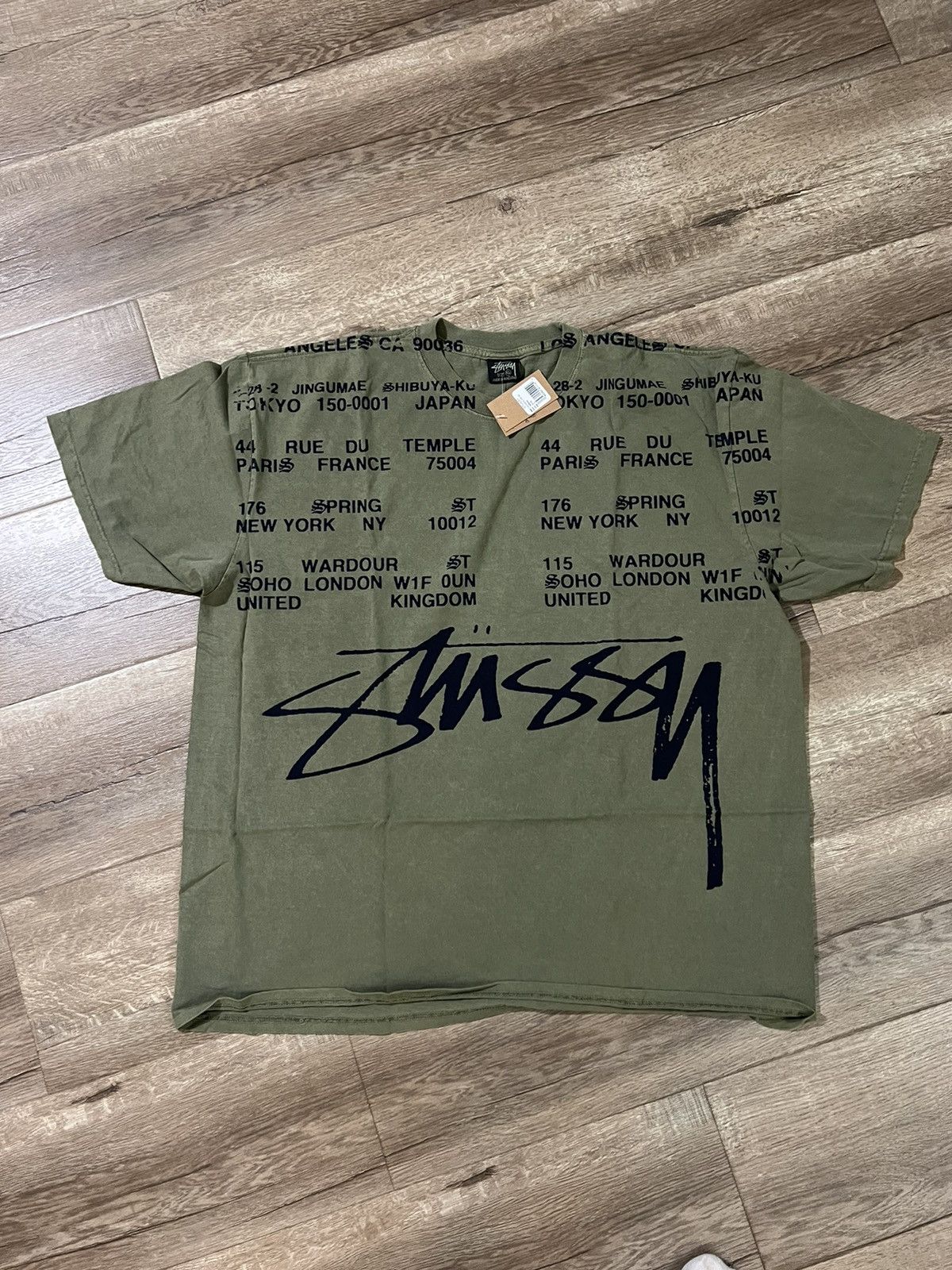 Stussy STUSSY LOCATIONS GRAPHIC TEE | Grailed