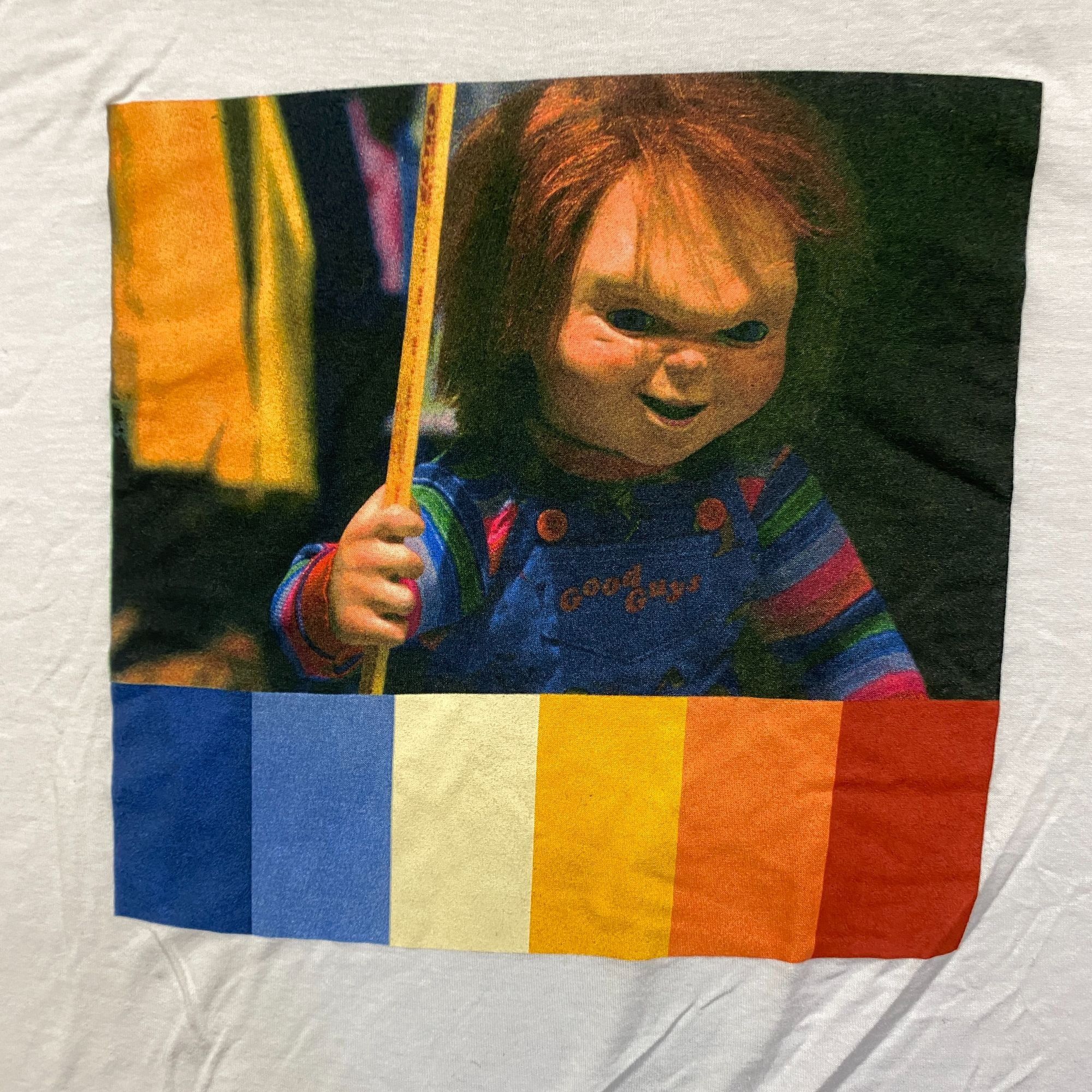 Movie Child's Play Chucky Horror Color Scheme Poster Tee 2XL | Grailed