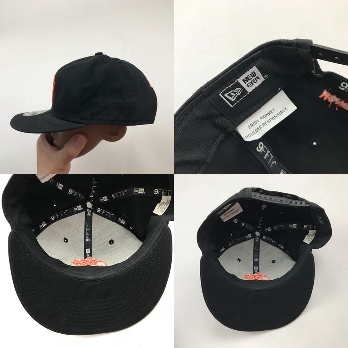 New Era Monkey Shoulder Hat Cap Snapback Black New Era Adjustable ...