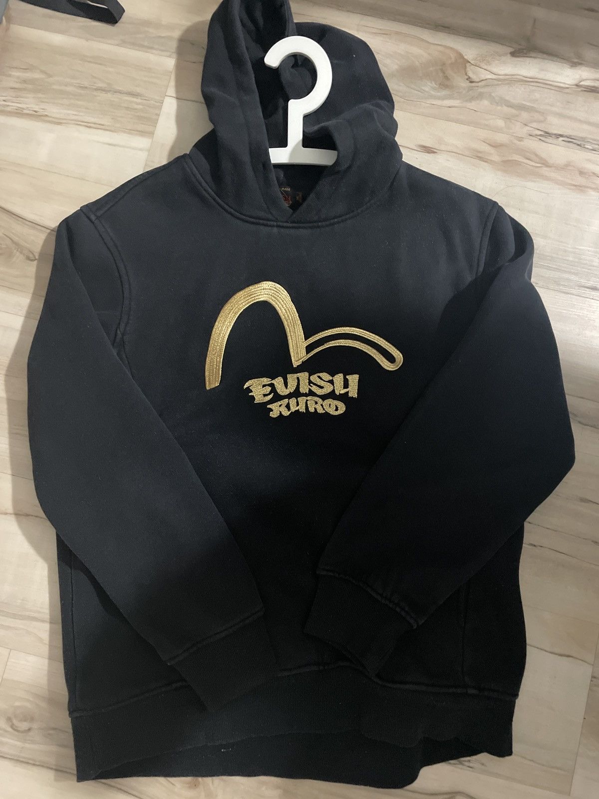 Evisu EVISU KURO embroidered hoodie | Grailed
