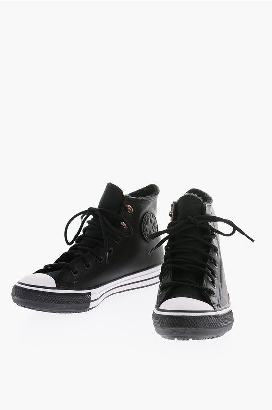 Converse CHUCK TAYLOR ALL STAR Faux Fur Intter High-Top Sneakers with ...
