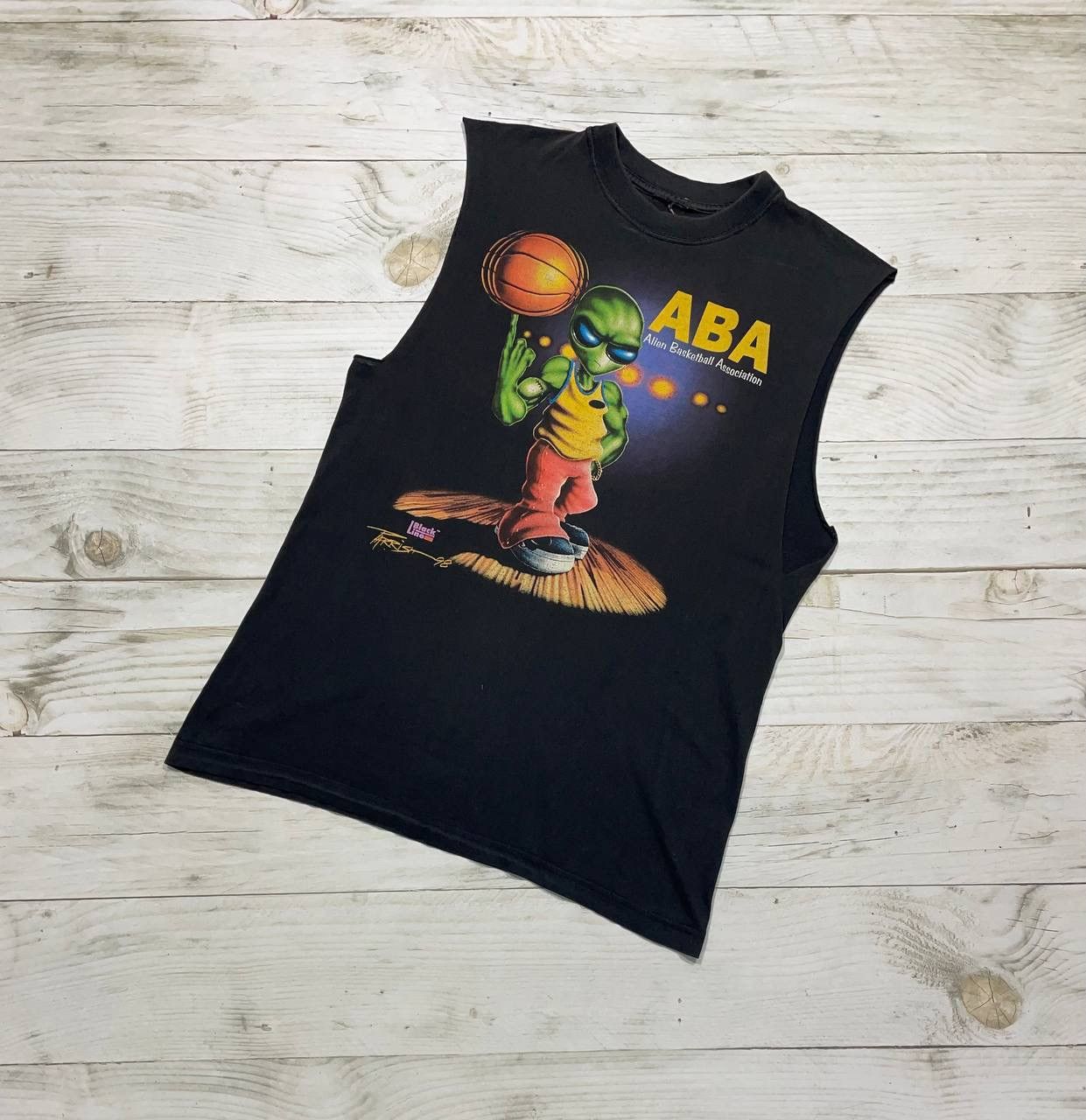 Vintage Vintage Alien Basketball Association ABA 1990s Y2K Big Logo ...