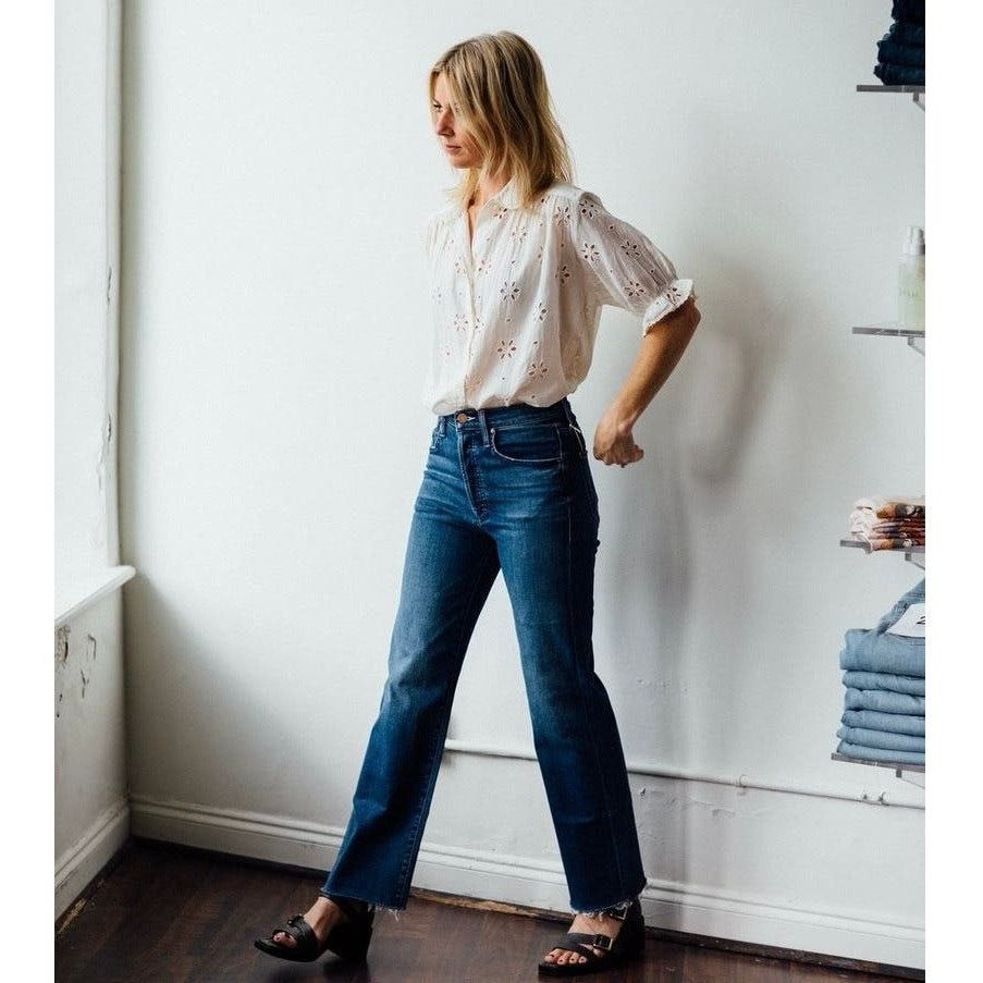 Mother Denim Mother Denim Rambler Ankle Fray Jeans Groovin’ size 24 ...
