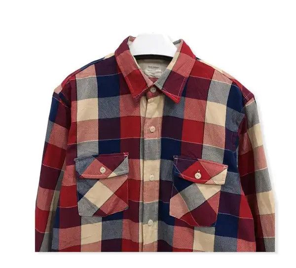 Flannel × Japanese Brand × Streetwear Japanese Brand Back Number Plaid ...