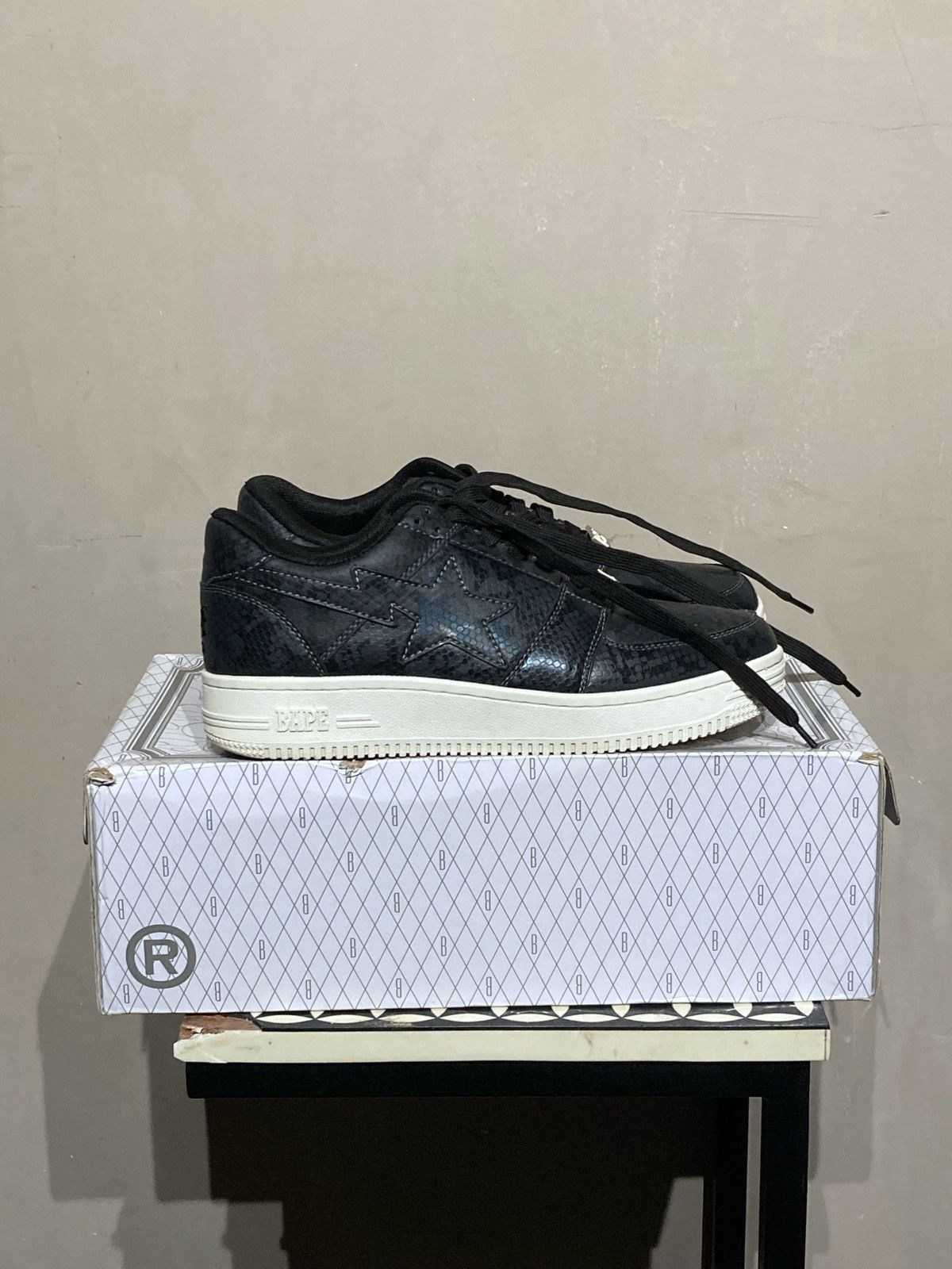 Bape PYTHON 9US SNAKESKIN DUNK BAPE STA FOOTSOLDIER SNEAKERS | Grailed