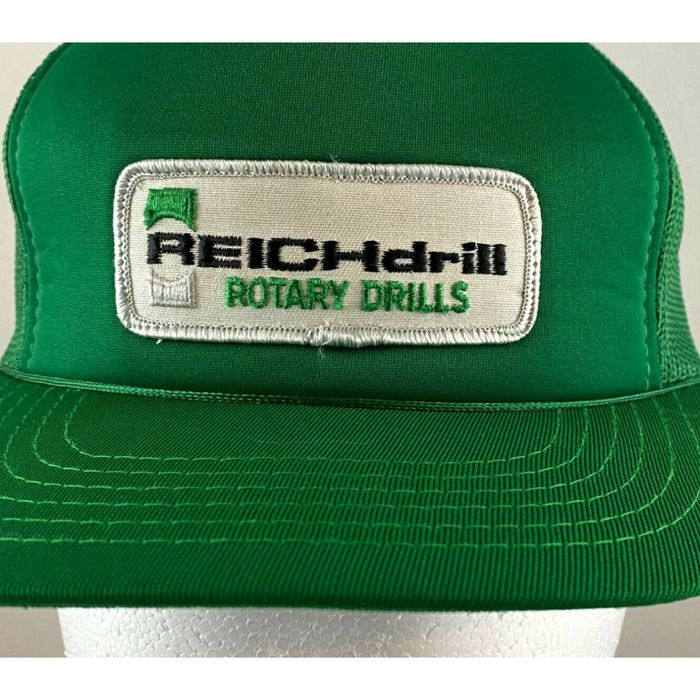 Vintage Reich Drill Baseball Hat Cap Quality Drilling Rigs Snap back ...