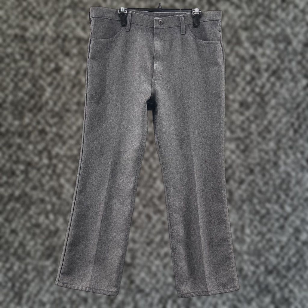 Wrangler VINTAGE Wrangler Pants Mens 38x30 Chino Relaxed Straight Gray ...