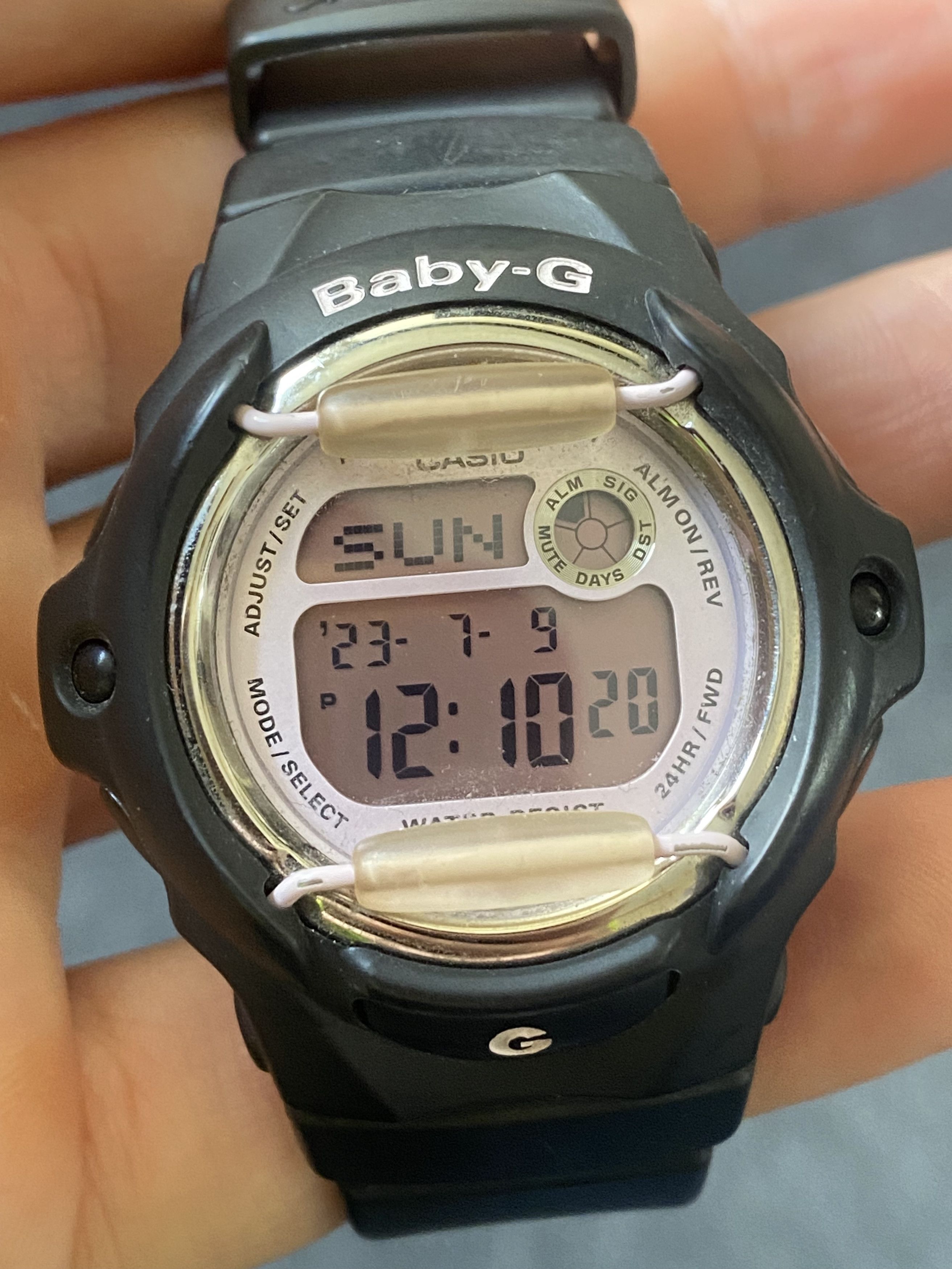 Casio × G Shock PINK BABY G DIGI CASIO WATCH w BUMPERS | Grailed