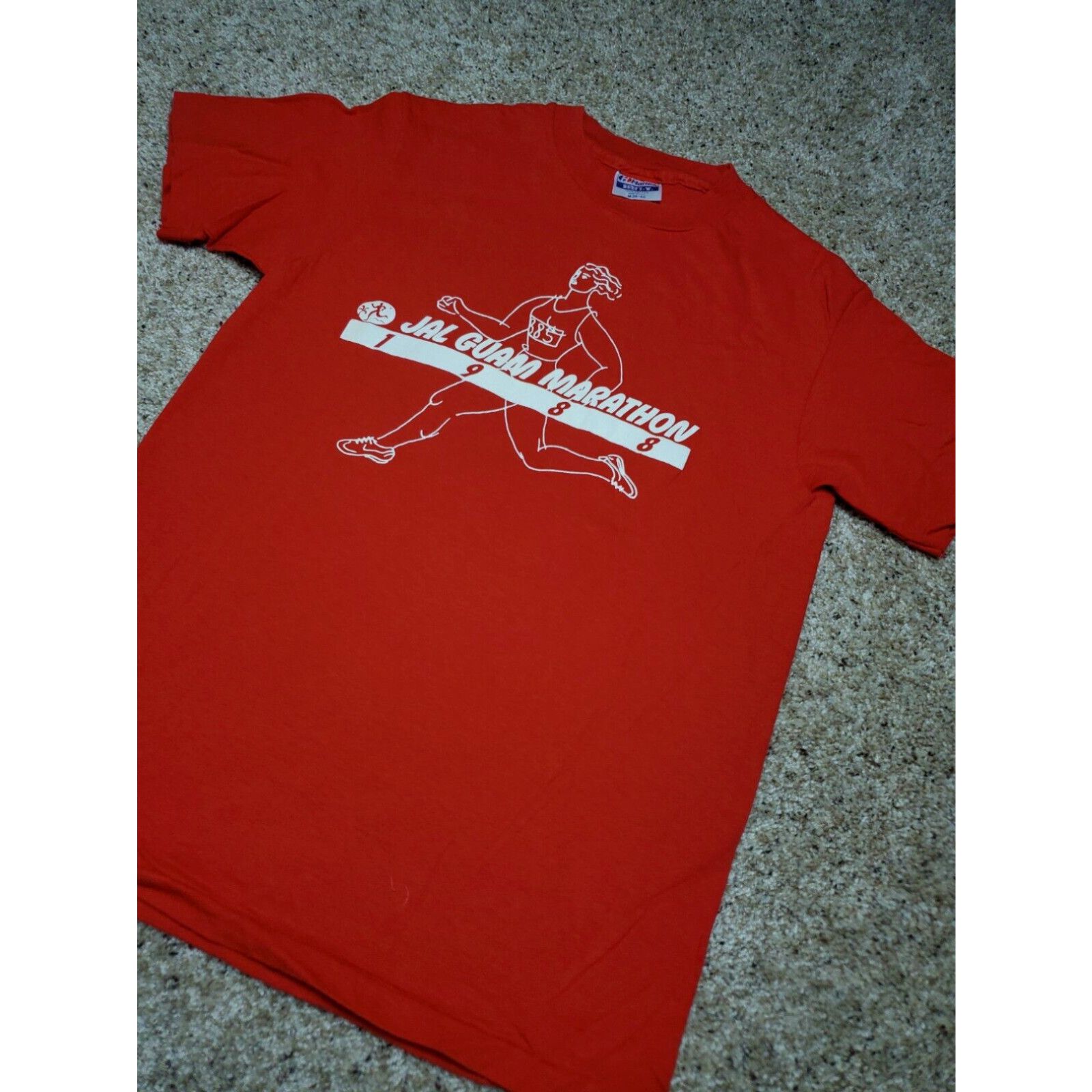 Hanes VTG Hanes Beefy T Shirt Large Red Single Stitch USA Made 80s Jal ...