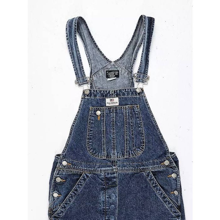 Ralph Lauren Vintage 90s hip hop Ralph Lauren Blue Denim OVERALLS Size ...