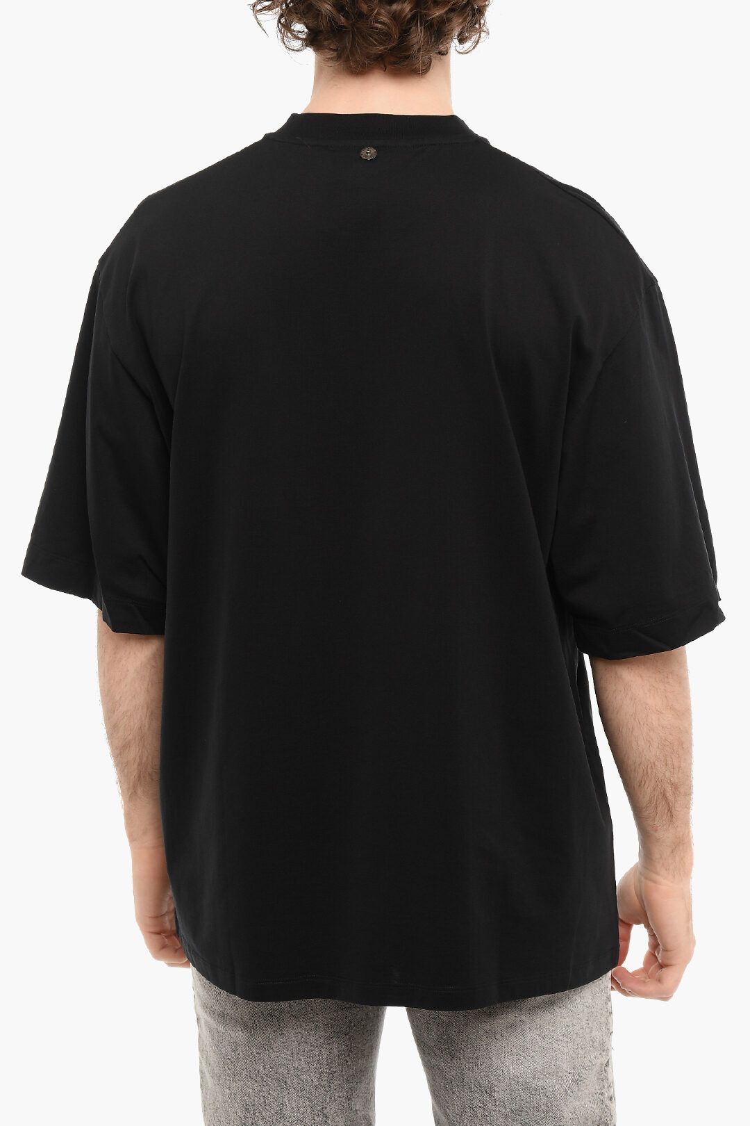 Neil Barrett og1mm0823 Crewneck Line T-Shirt in Black | Grailed