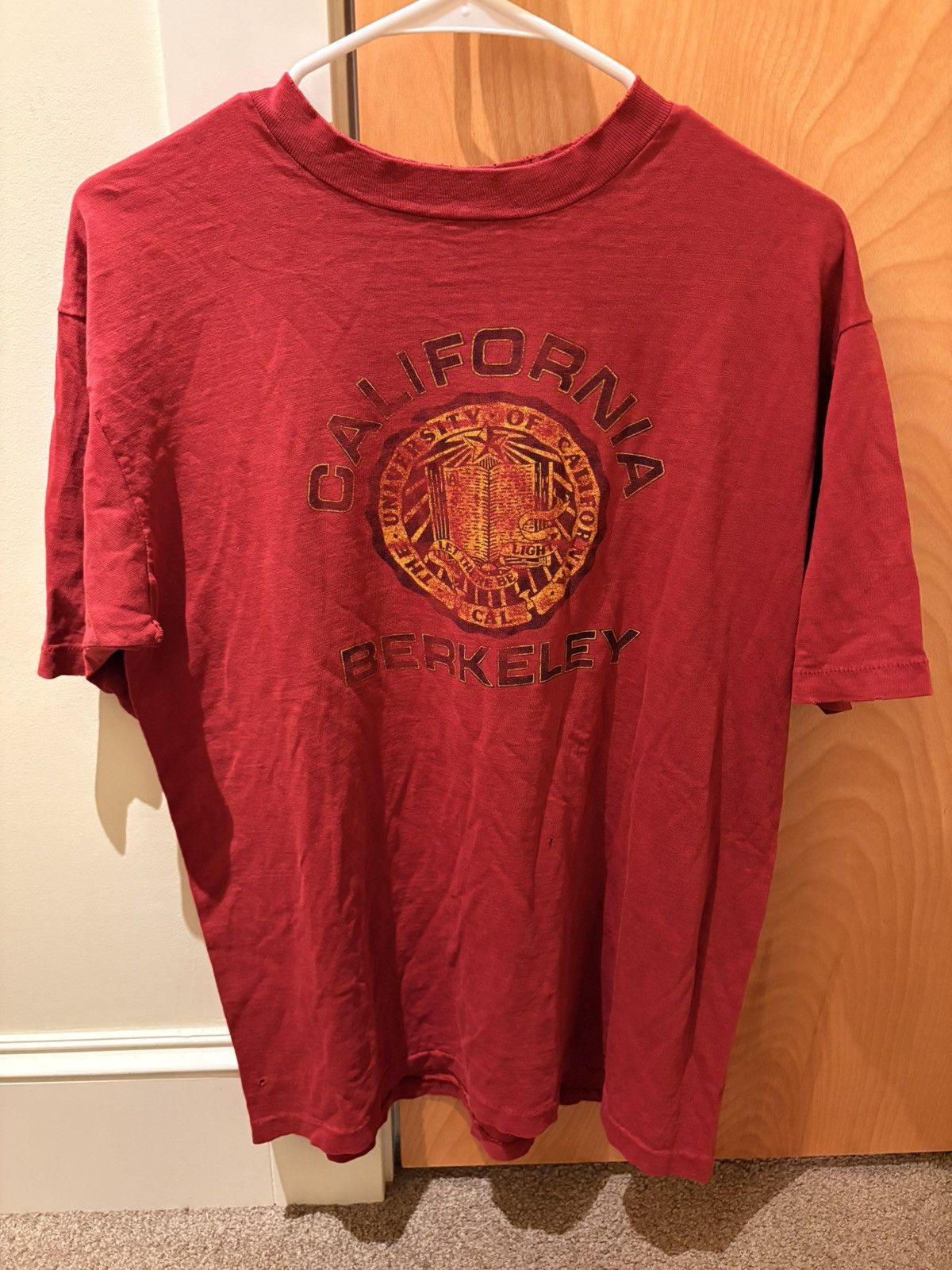 Berkeley × Hanes × Vintage Marlboro red 1990s vintage UC Berkeley t ...