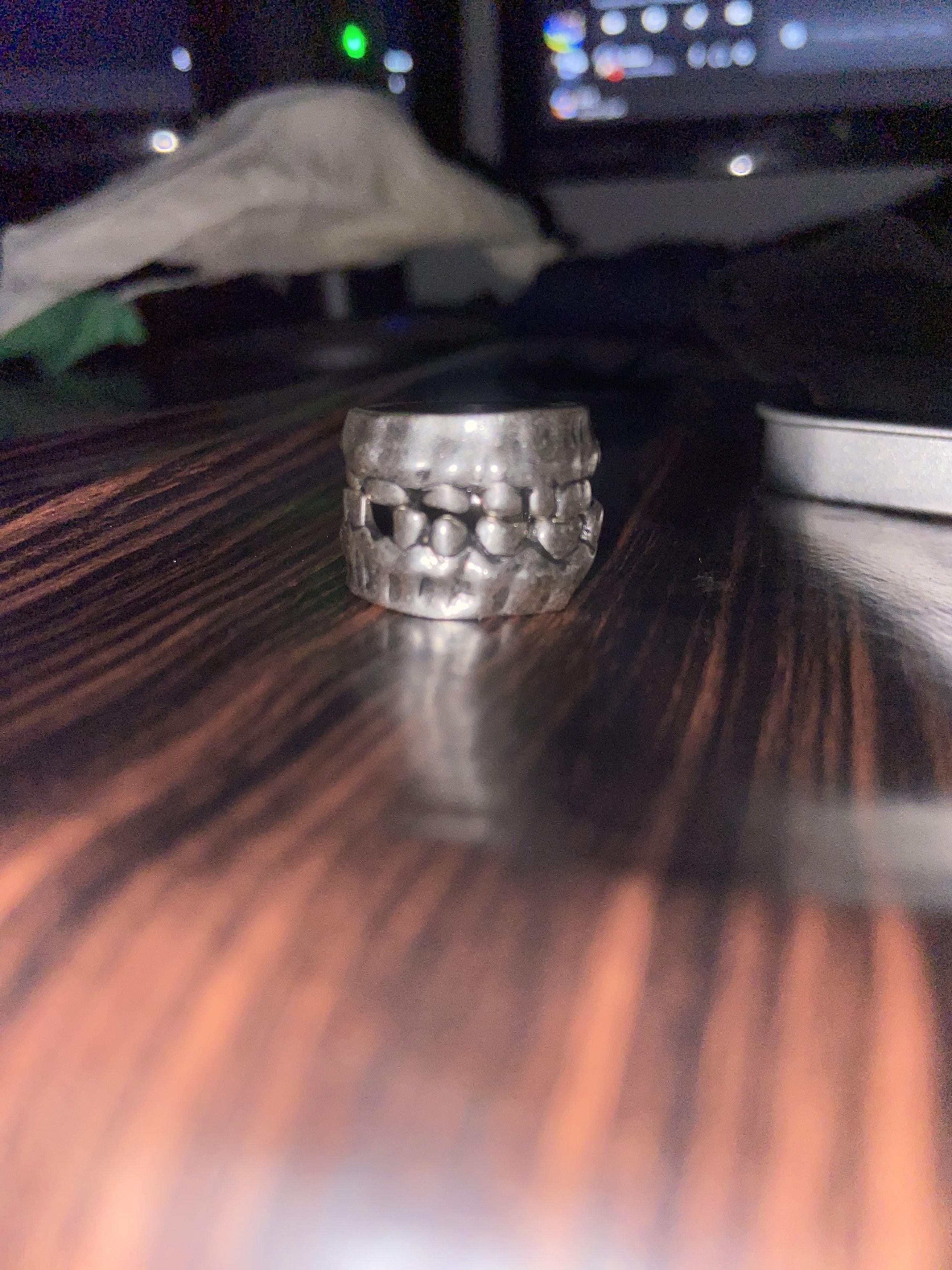 Japanese Brand INFERNO STUDIOS "BITE THE HAND THAT FEEDS YOU" RING ...