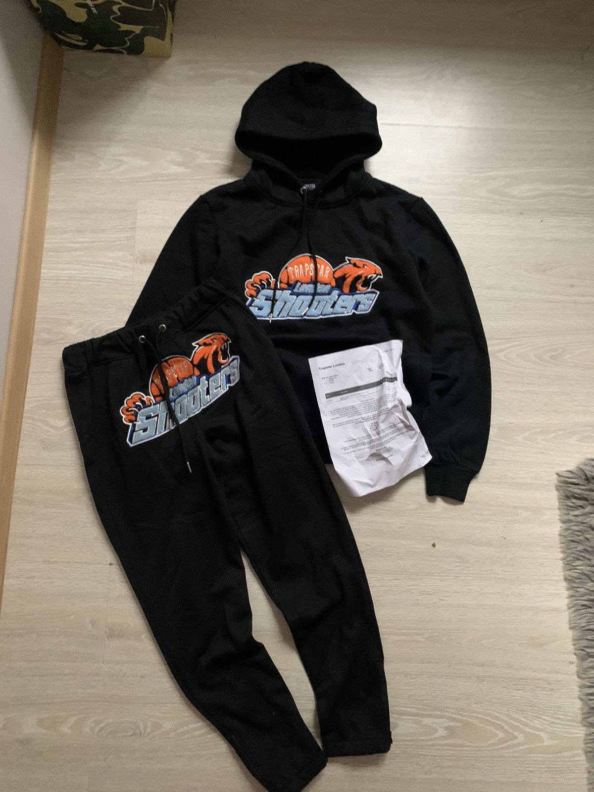 Trapstar London Trapstar Shooters Tracksuit black/orange | Grailed