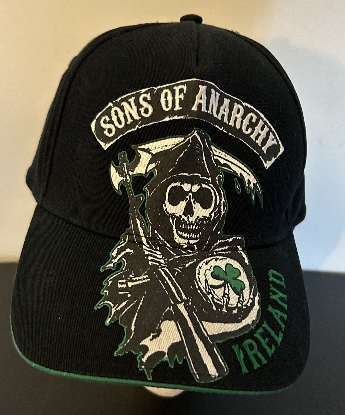 Other Hat: Sons of Anarchy ireland grim Reaper embroidered cap | Grailed