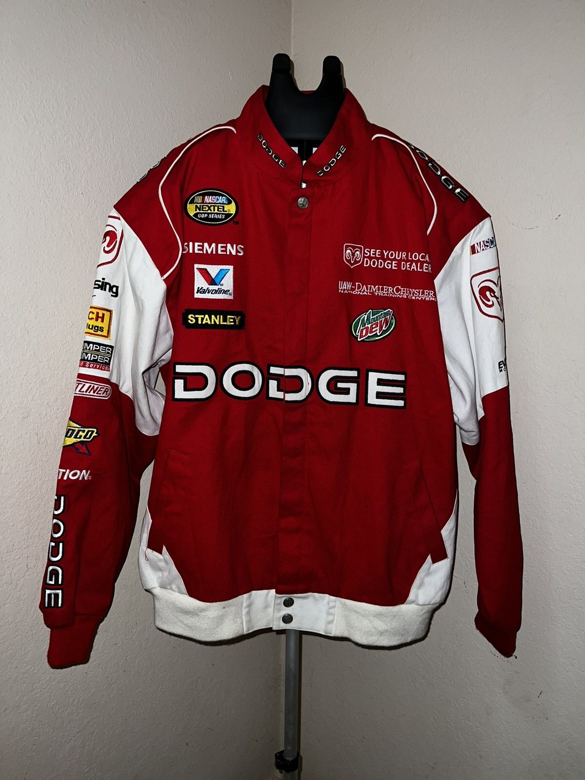 Vintage Vintage Chase Nascar Dodge racing jacket patchwork y2k | Grailed