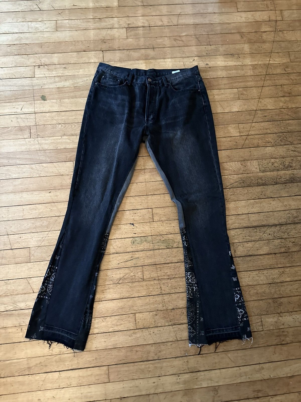 MNML GALLERY DEPT STYLED FLARED MNML JEANS | Grailed