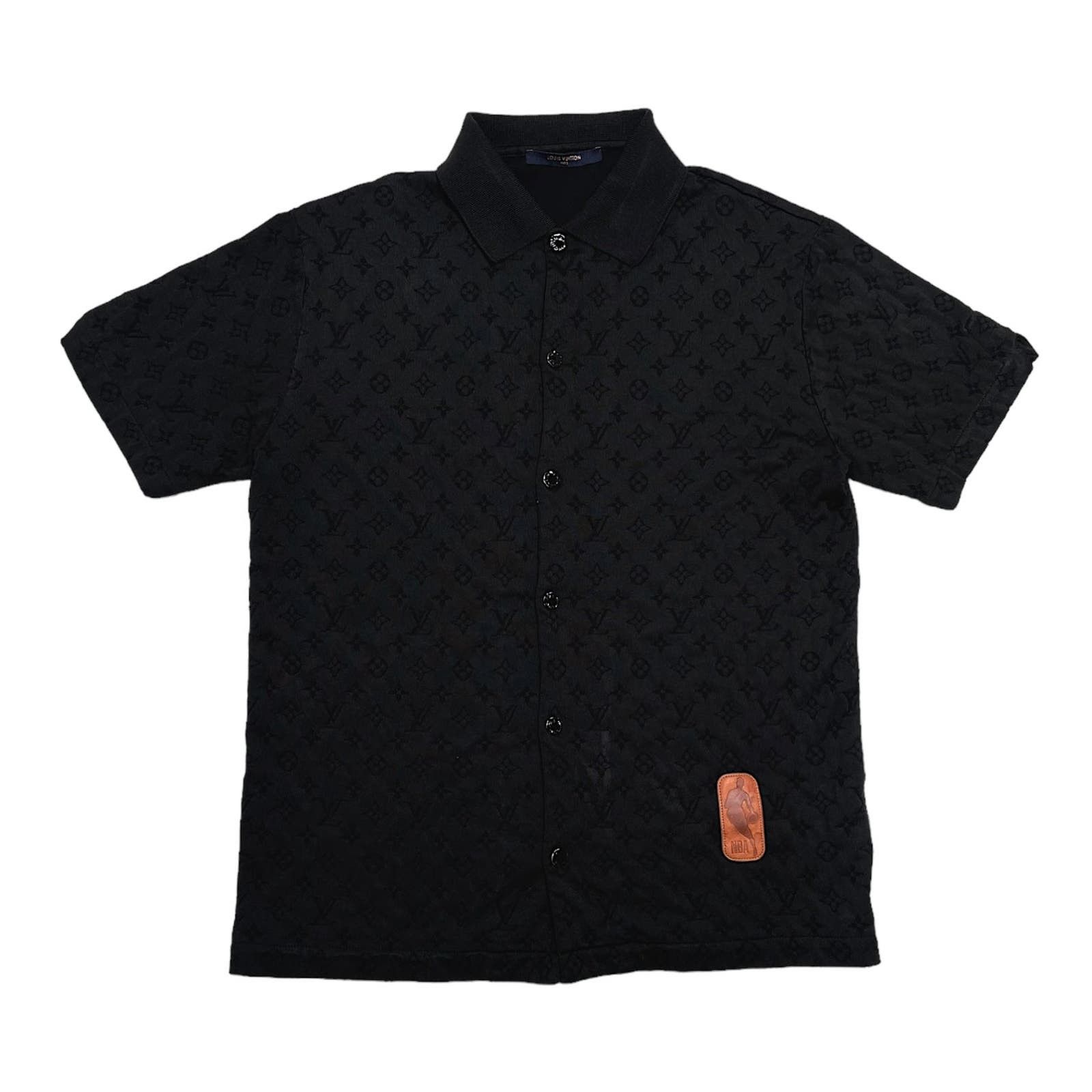 Louis Vuitton Louis Vuitton x NBA Monogram Button Up Shirt Black | Grailed