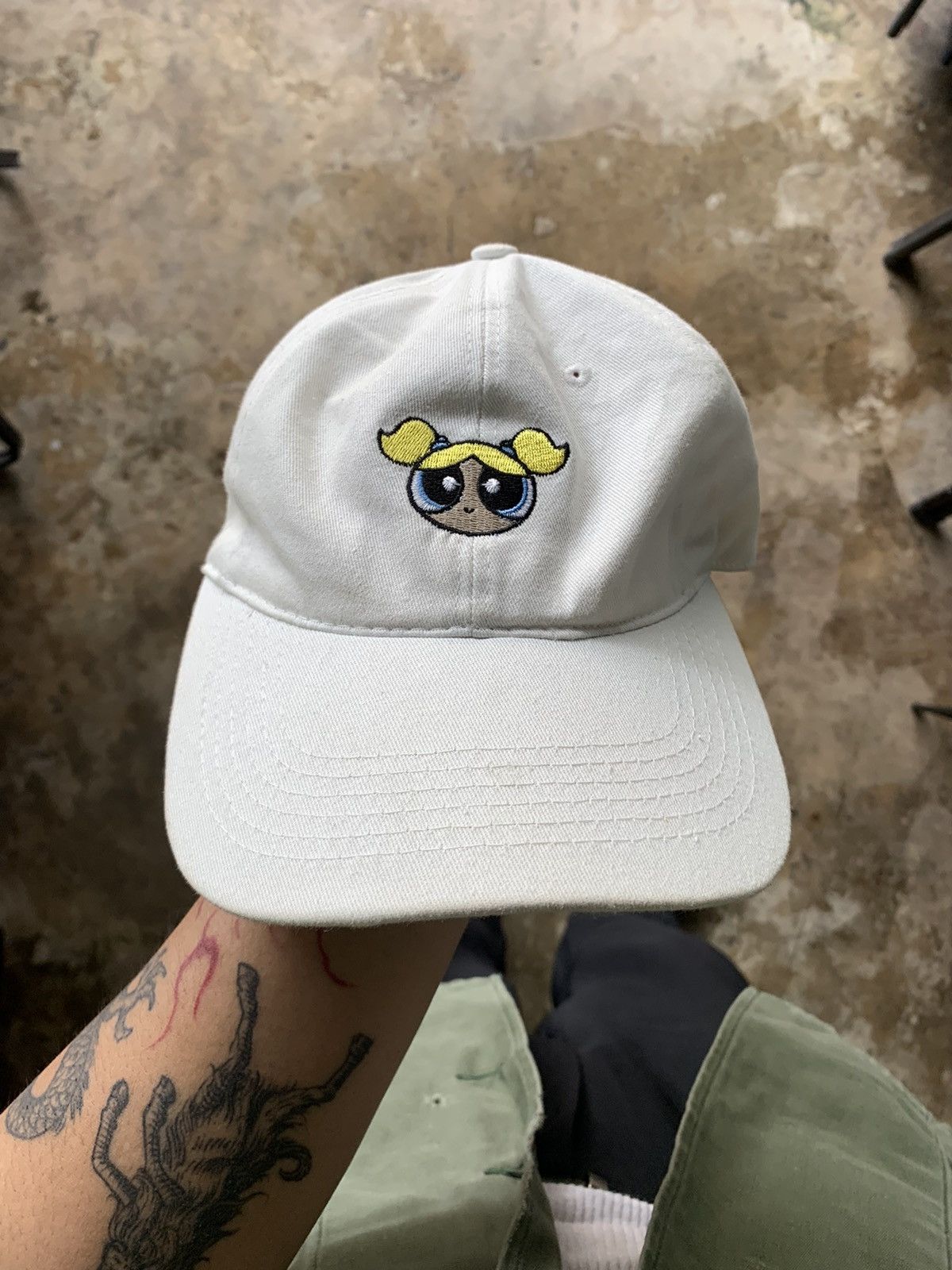 Archival Clothing Power Puff Girl White Cap Cartoon Network | Grailed