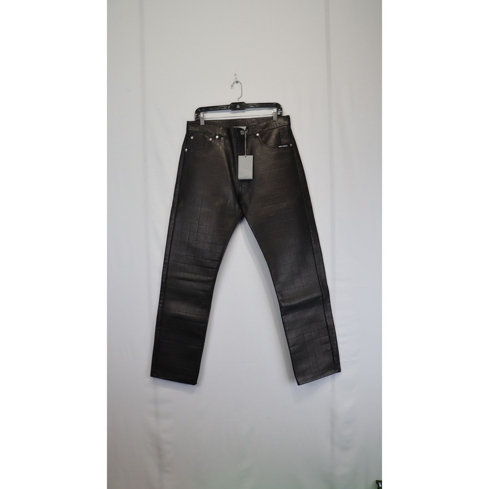 VTMNTS o1rshd1 Puzzle Leather Pants in Noir Black | Grailed