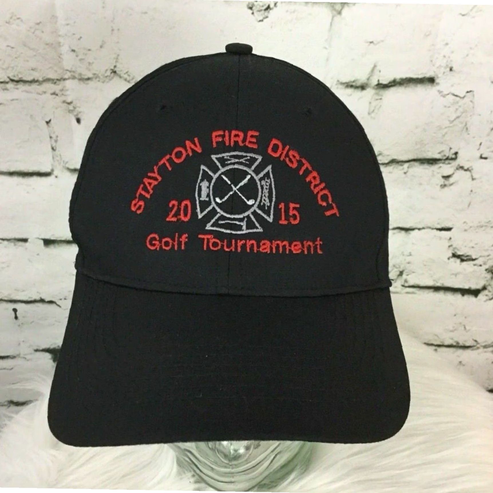 Vintage Official Stayton Fire District 2015 Golf Tournament Black Cap ...